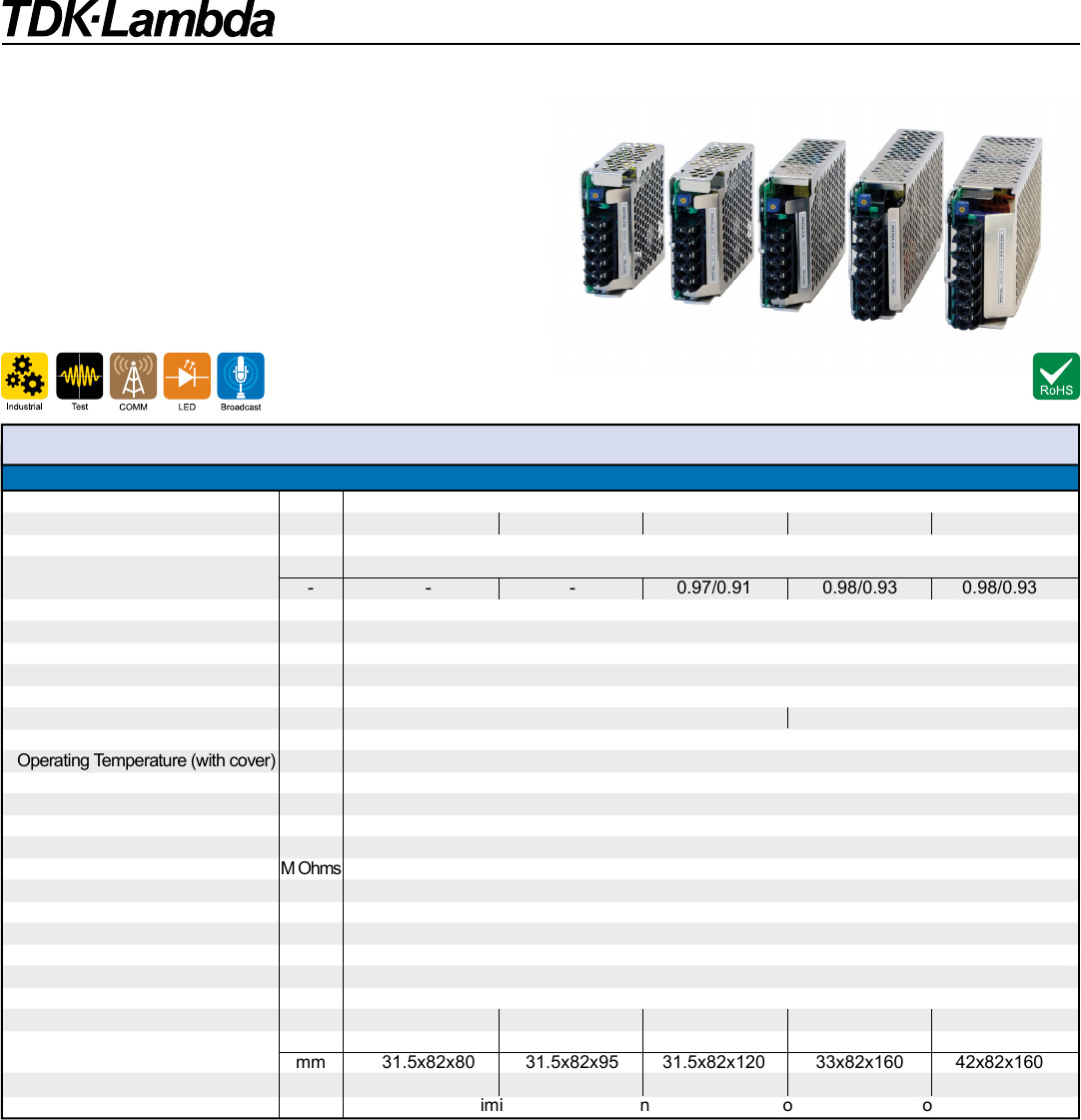 HWS15A-150A/A Series Datasheet by TDK-Lambda Americas Inc. | Digi-Key Electronics