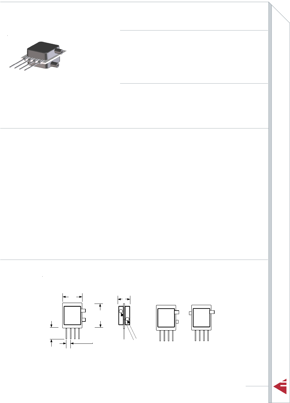 Miniature Amplified Pressure Sensors, Medical Datasheet by Amphenol All ...