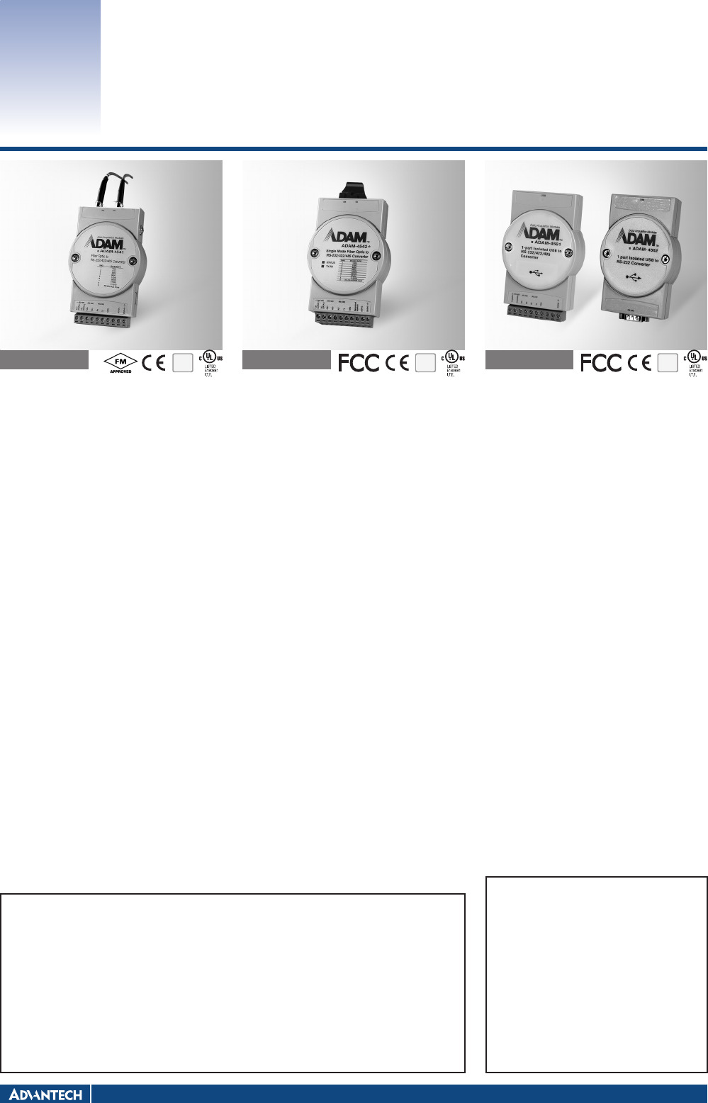 ADAM-4541_42+_61_62 by Advantech Corporation Datasheet | DigiKey